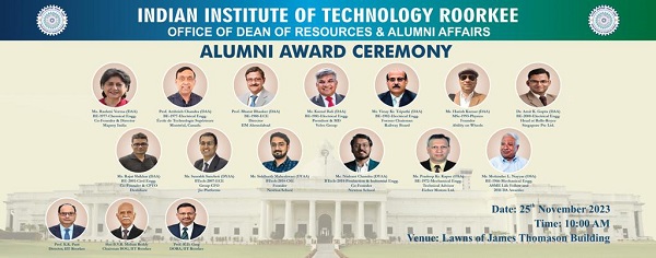 IIT Roorkee announces the Distinguished Alumnus Awards ceremony- 2022 ...