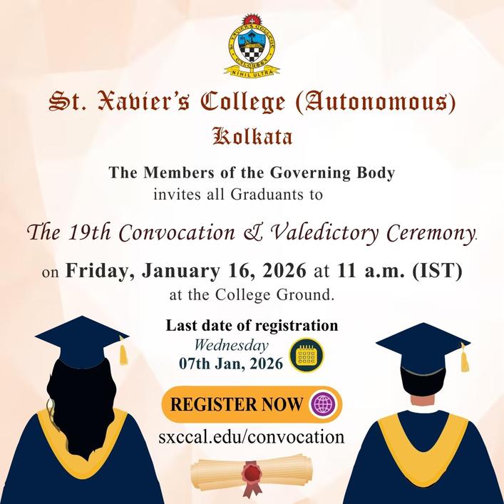 St. Xavier's College Kolkata Announces Schedule for 19th Convocation ...
