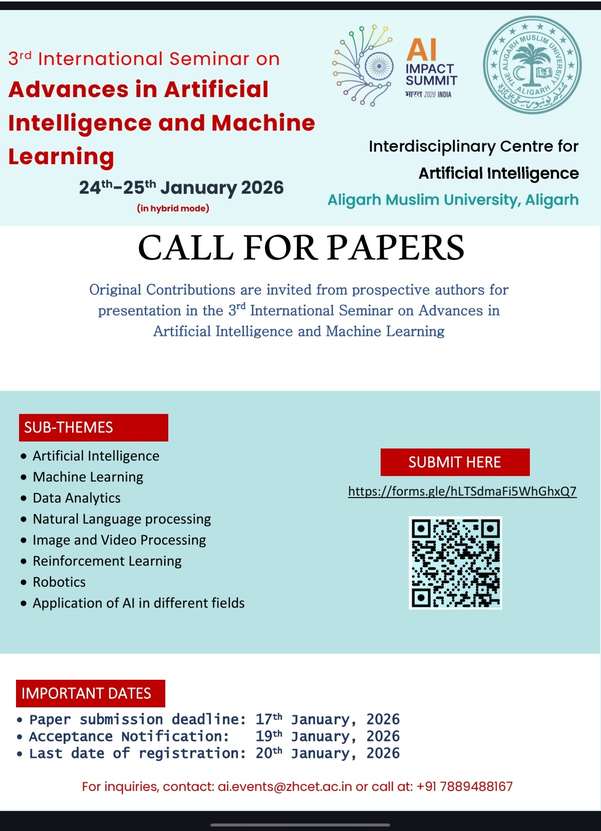 AMU to host 3rd International Seminar on Artificial Intelligence and ...